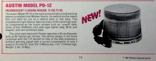 Whelen DMS strobes, 1980, 1983, 1984 design variations | eLightbars